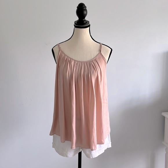 GAP | Tops | Gap Pleated Camisole Wispy Pink Color 0 Polyester Silky ...